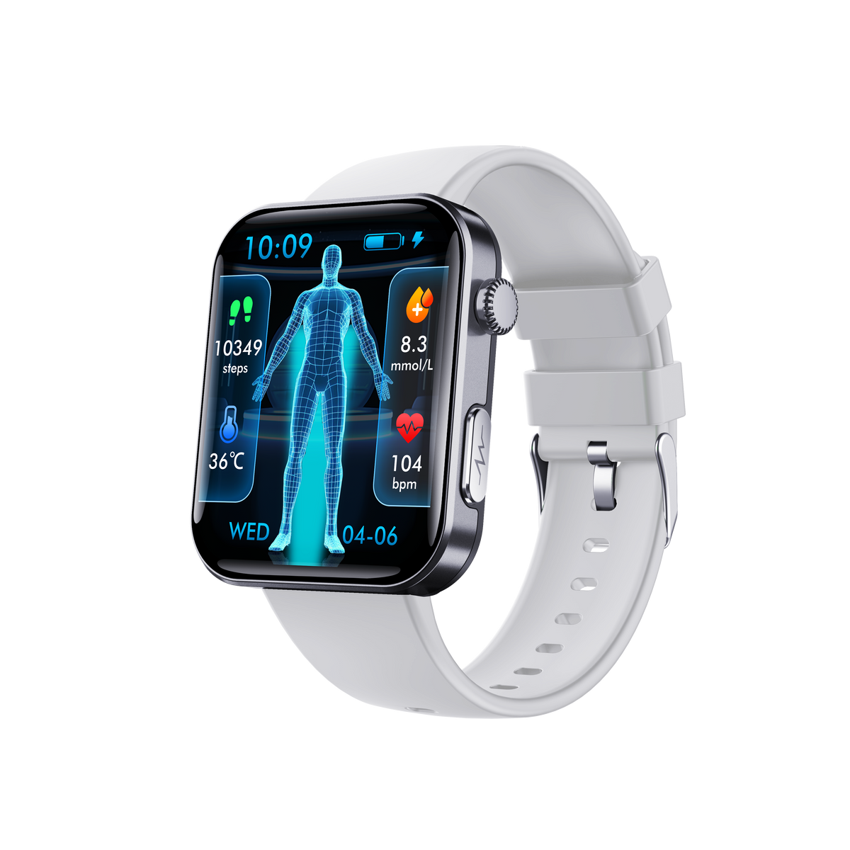 PulseNexa PulseMax Smartwatch with Enhanced Blood Glucose Monitoring ...